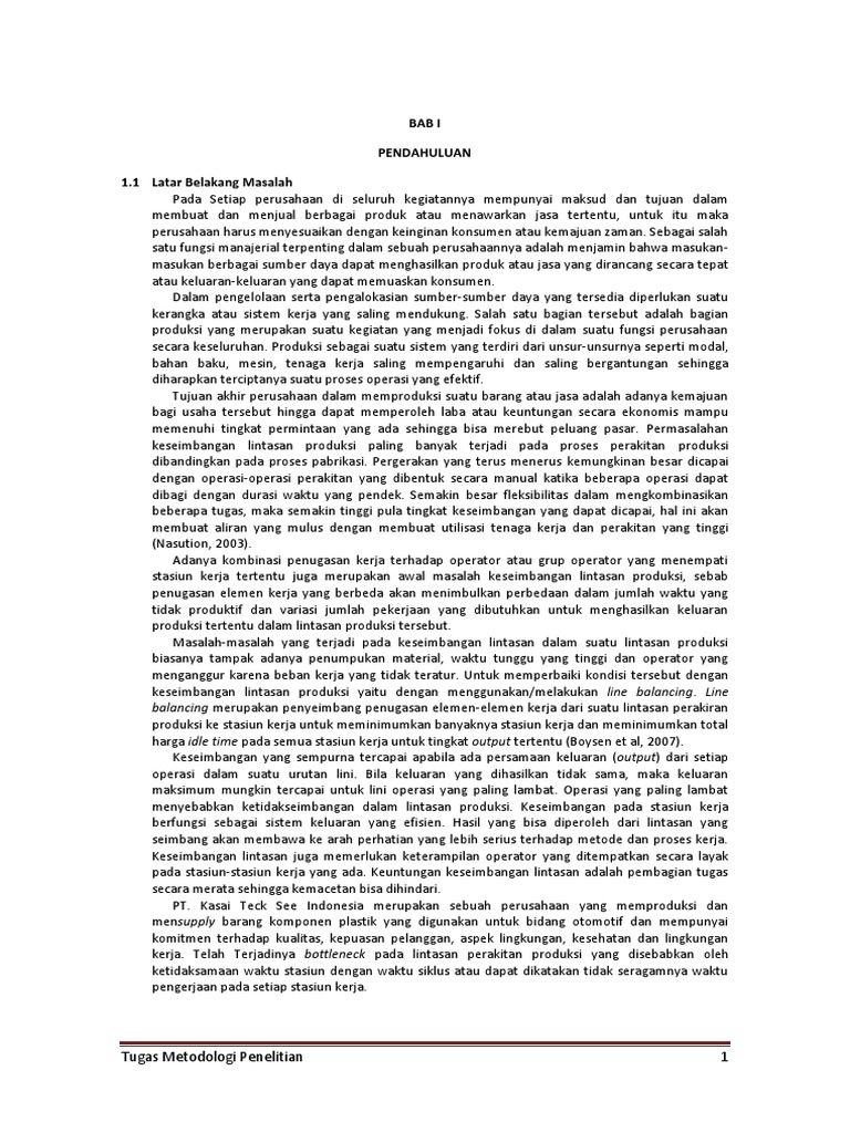 Tugas Proposal - Metodologi Penelitian | PDF | Teknologi & Rekayasa