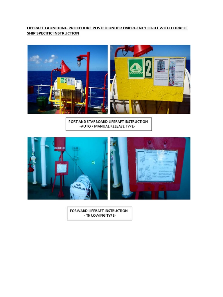 Liferaft Launching Procedure Guide | PDF