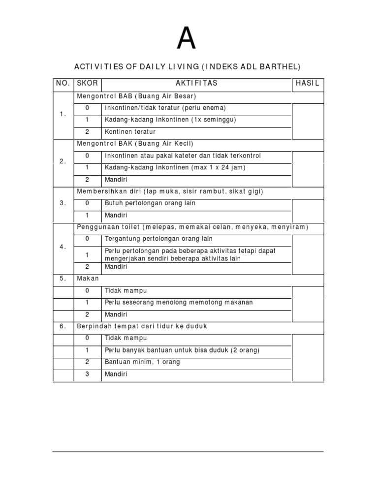Form Penilaian Abcde PDF | PDF