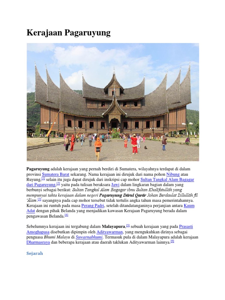 Kerajaan Pagaruyung 1 | PDF