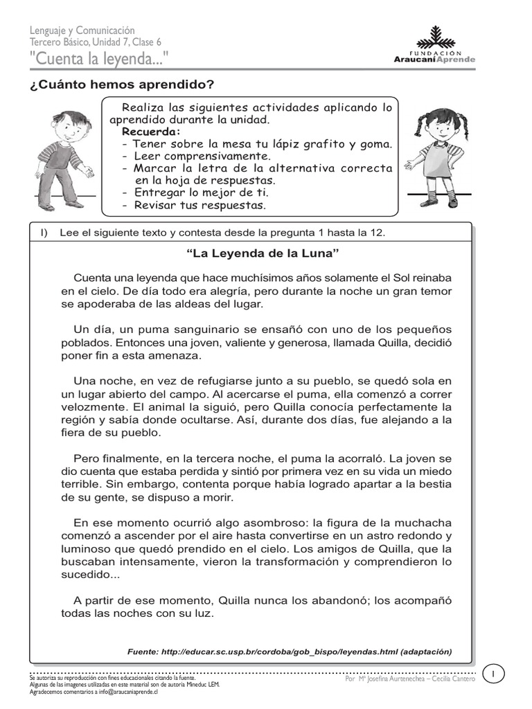 Prueba-de-Las-Leyendas.pdf | Puma | Naturaleza