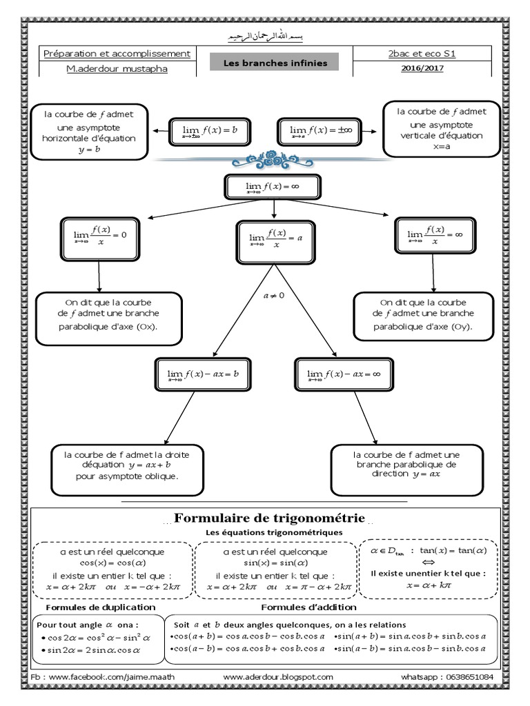 Les Branches Infinies | Asymptote | Fonctionnalités et modélisations