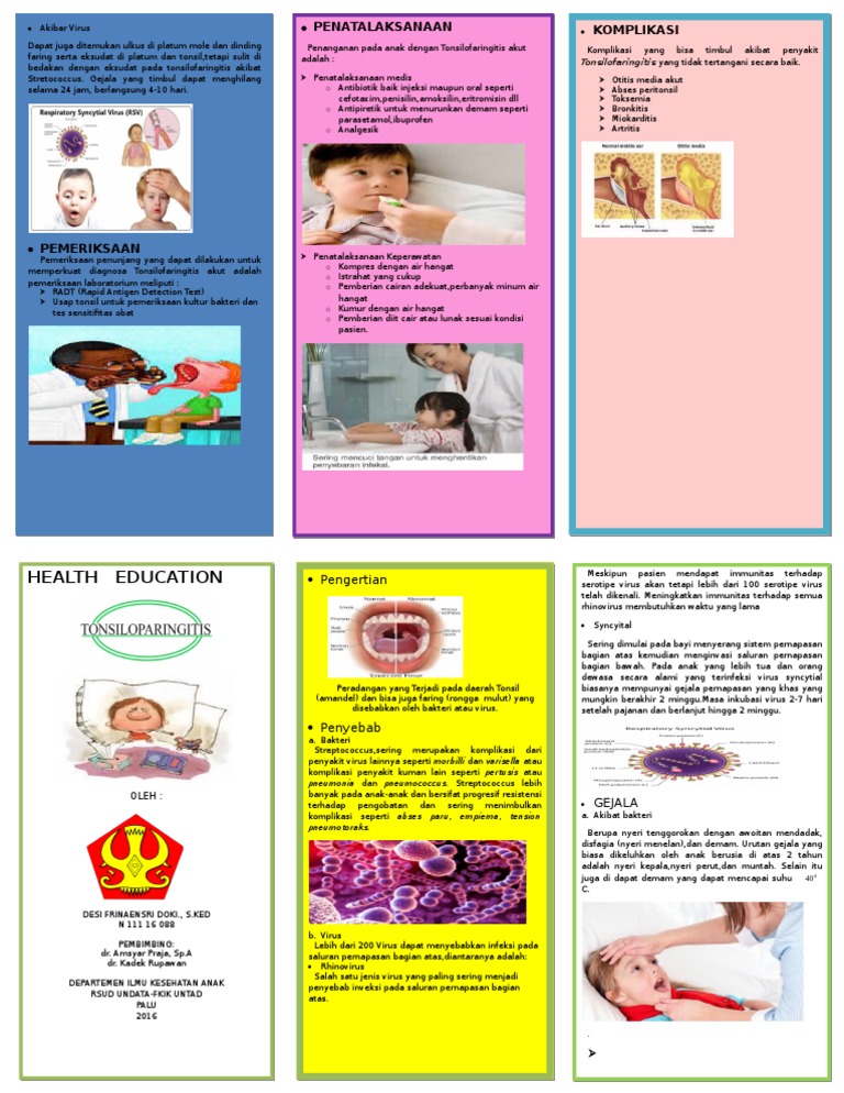 Brosur Tonsilofaringitis | PDF