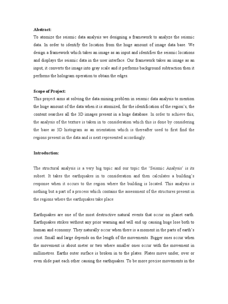 Analysis of Seismic Data Using Image Processing Techniques to Identify Earthquake Locations ...