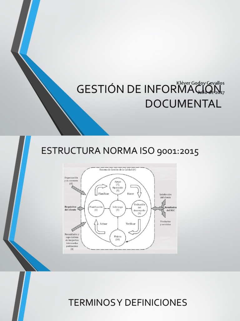 Información Documentada ISO 9001 2015 | Gestión de la calidad | Calidad ...