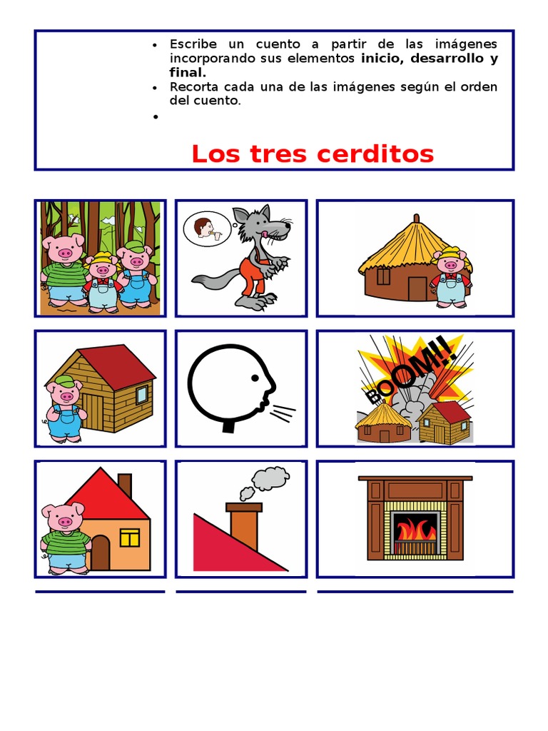 La Verdadera Historia De Los Tres Cerditos Actividades Para Jardín De ...