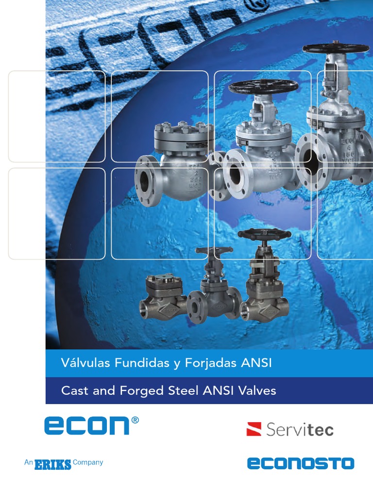 Catalogo SERVITEC Valvulas Fundidas y Forjadas ECON 2014 Rev.1 PDF | PDF | Válvula | Ingeniería ...