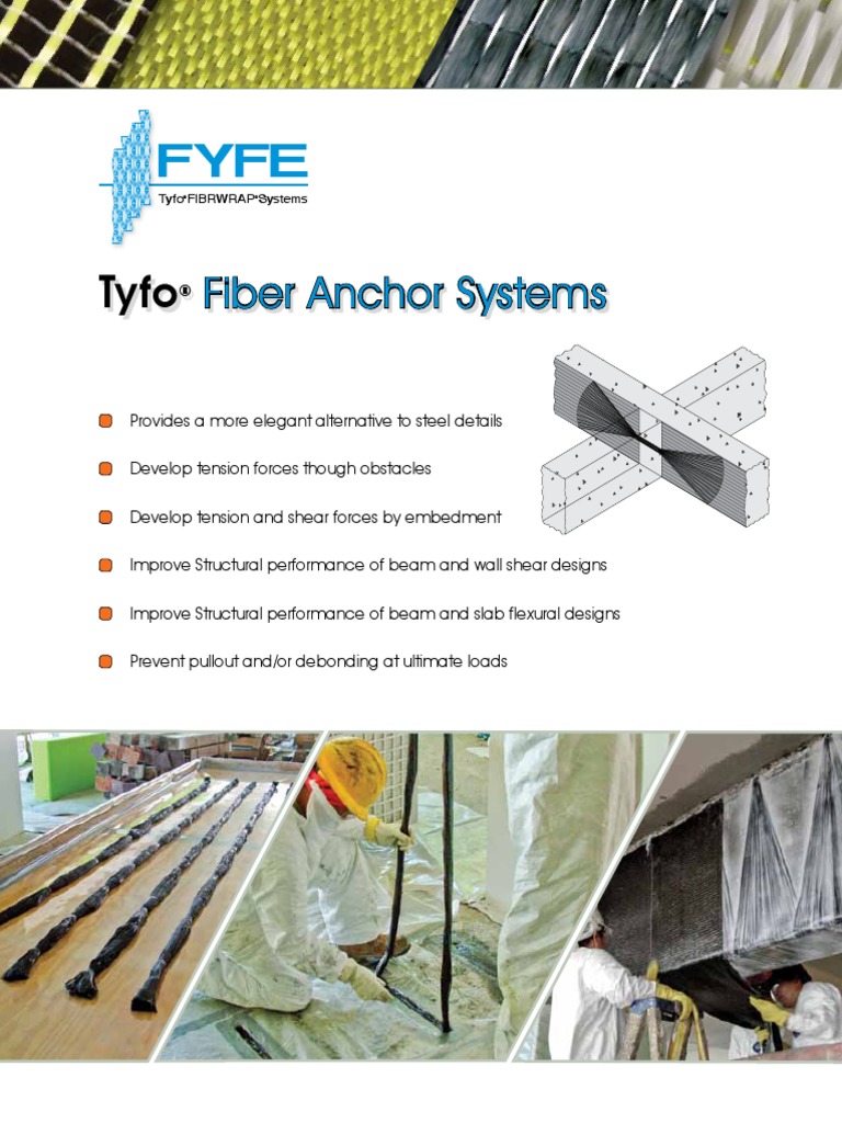 Tyfo Fibrwrap Anchor Systems Brochure | PDF | Pascal (Unit) | Beam ...