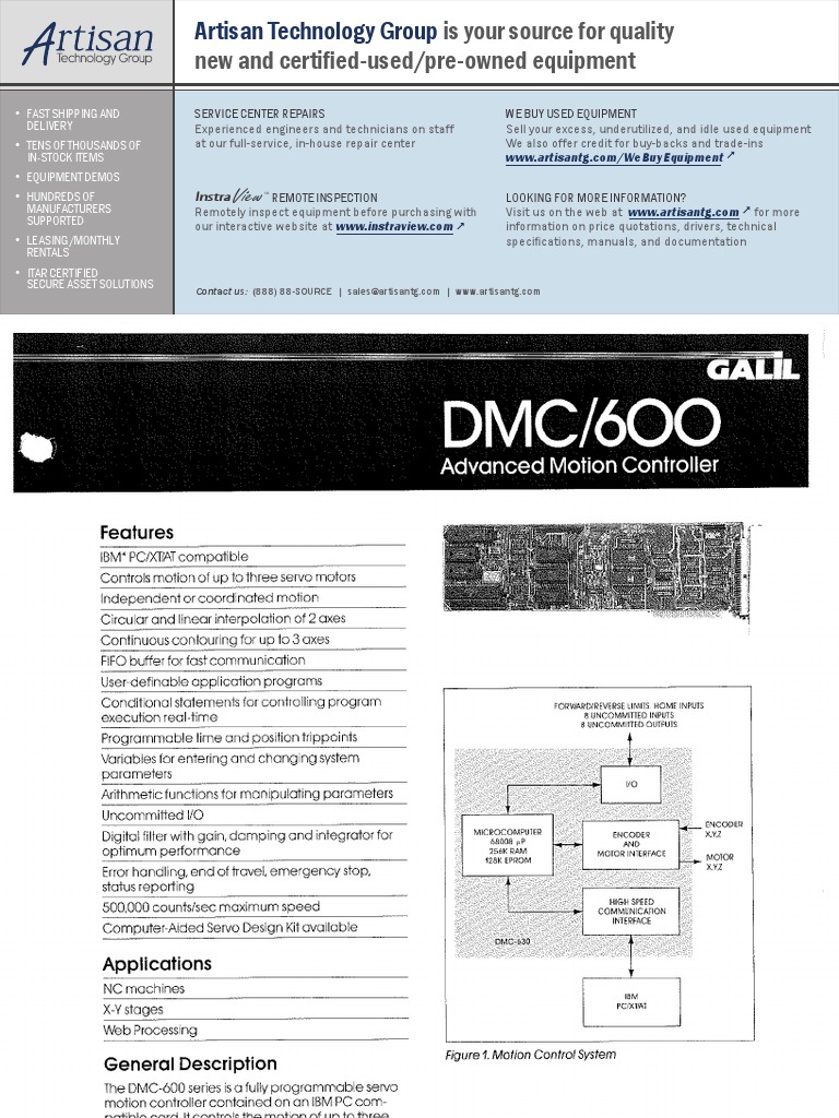 Datasheet DMC 630 PDF | PDF | Amplifier | Servomechanism