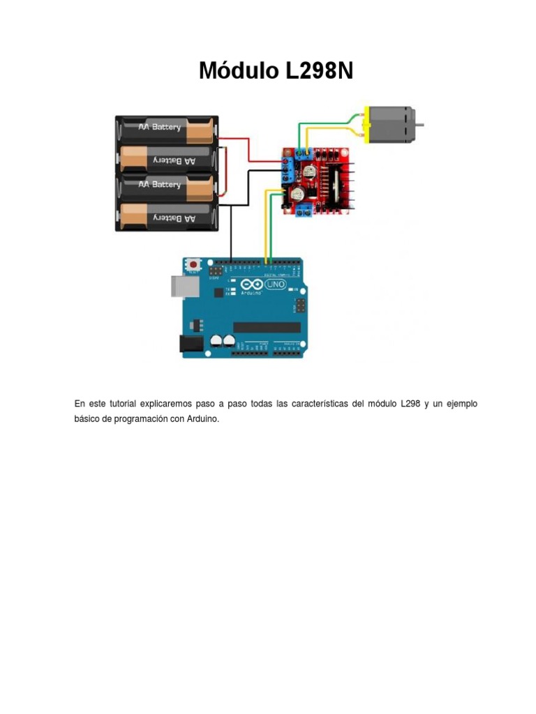 Módulo L298N | PDF | Arduino | Bienes manufacturados