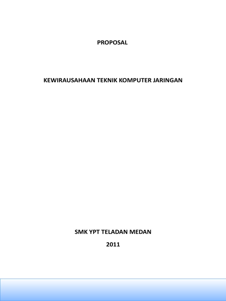 Proposal KWU TKJ | PDF