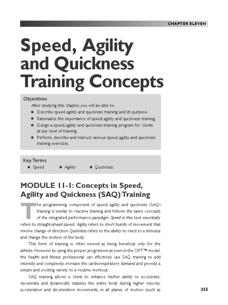 Speed, Agility AND QUICKNESS TRAINING PDF | PDF | Acceleration ...