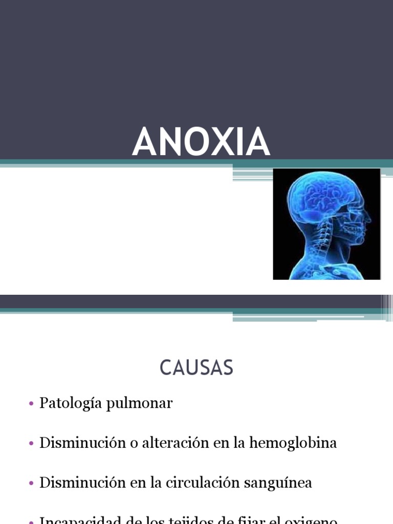 Causas y síntomas de la anoxia | PDF | Enfermedades y trastornos ...