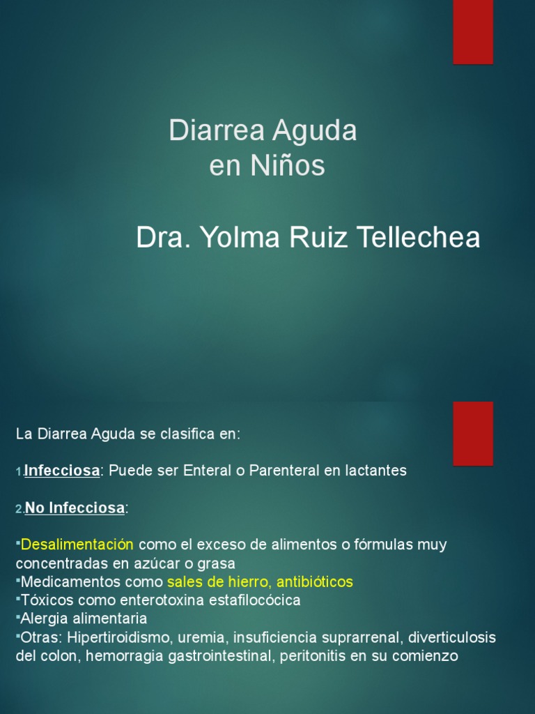 Diarrea Aguda en Niños: Causas y Tratamiento | PDF | Diarrea | Deshidración