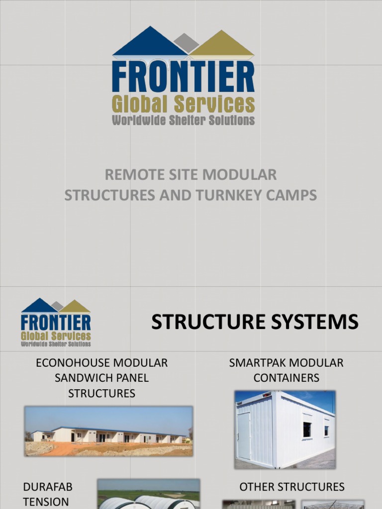 Remote Site Modular Structures and Turnkey Camps | PDF | Framing ...
