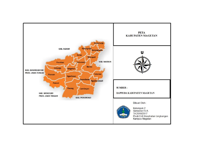 Peta Kabupaten Magetan | PDF