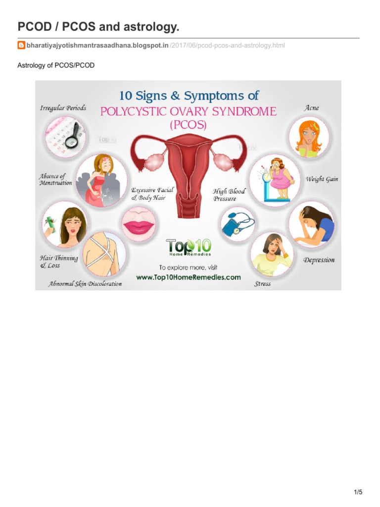 Astrology Insights on PCOS/PCOD | PDF | Polycystic Ovary Syndrome ...