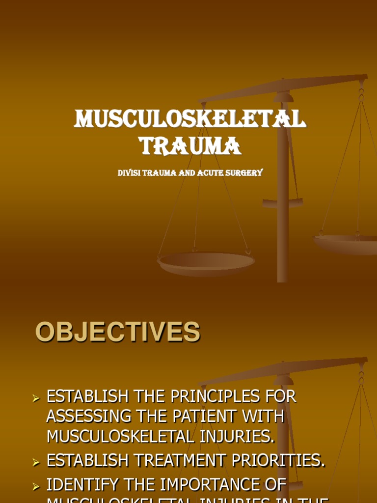 Musculoskeletal Trauma | PDF | Bleeding | Traumatology