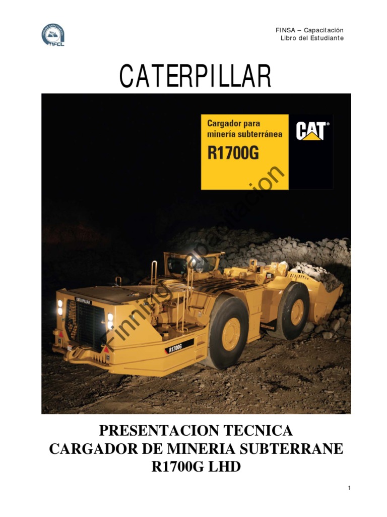 Capacitación Cargador R1700G Caterpillar | PDF | Transmisión (Mecánica ...