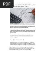 Easy Chart of Deductions U - S 80C To 80U Every Individual Should Aware ...