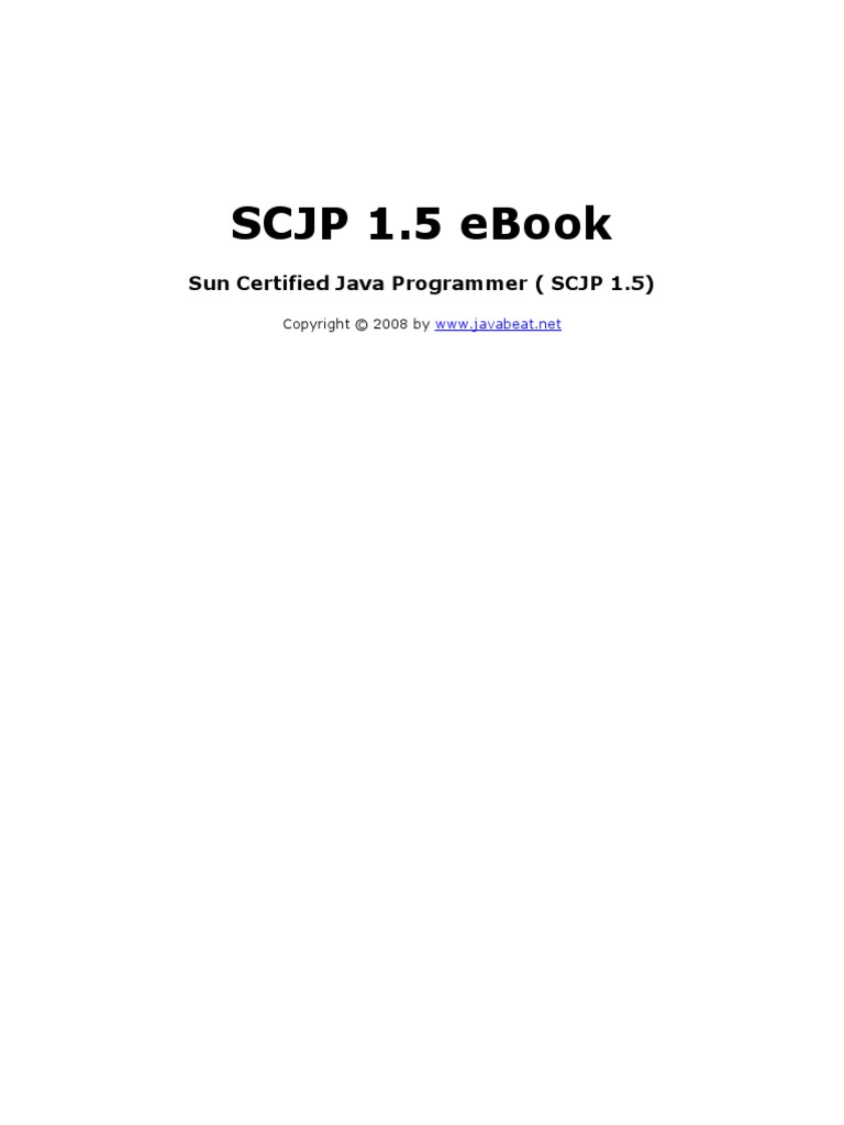 Scjp Pdf C Programming Language Control Flow