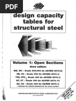 ASI Design Capacity Tables For Structural Steel | PDF