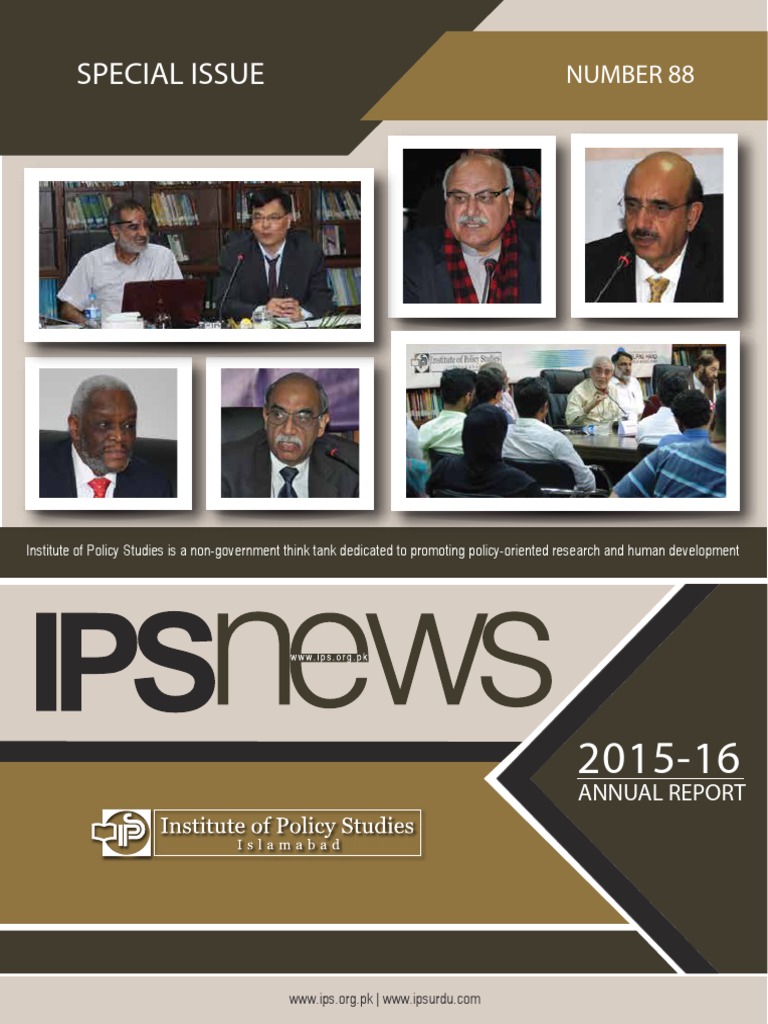 IPS Annual Report 2015-16 (IPS News No. 88) | Pakistan | Governance