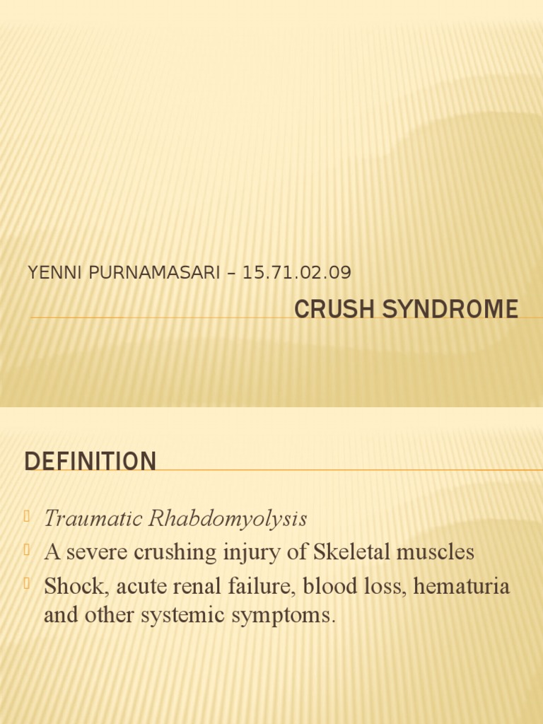 Crush Syndrome Ppt