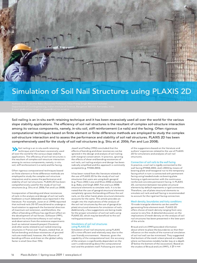 Plate or Geogrid or Nail Structures PDF | PDF