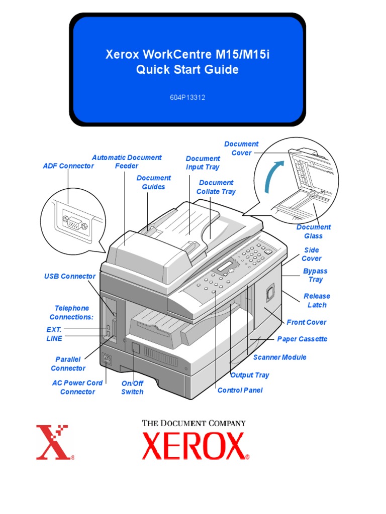 Xerox Workcentre M15/M15I Quick Start Guide | PDF