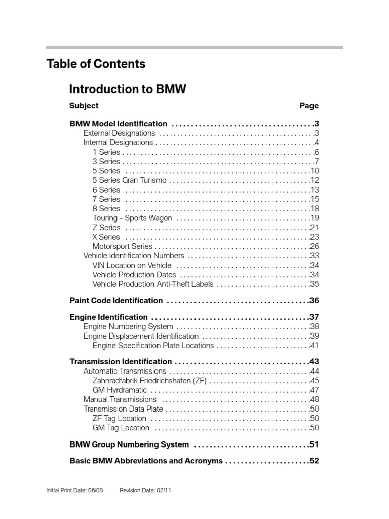 Intro To BMW | PDF | Bmw | Transmission (Mechanics)