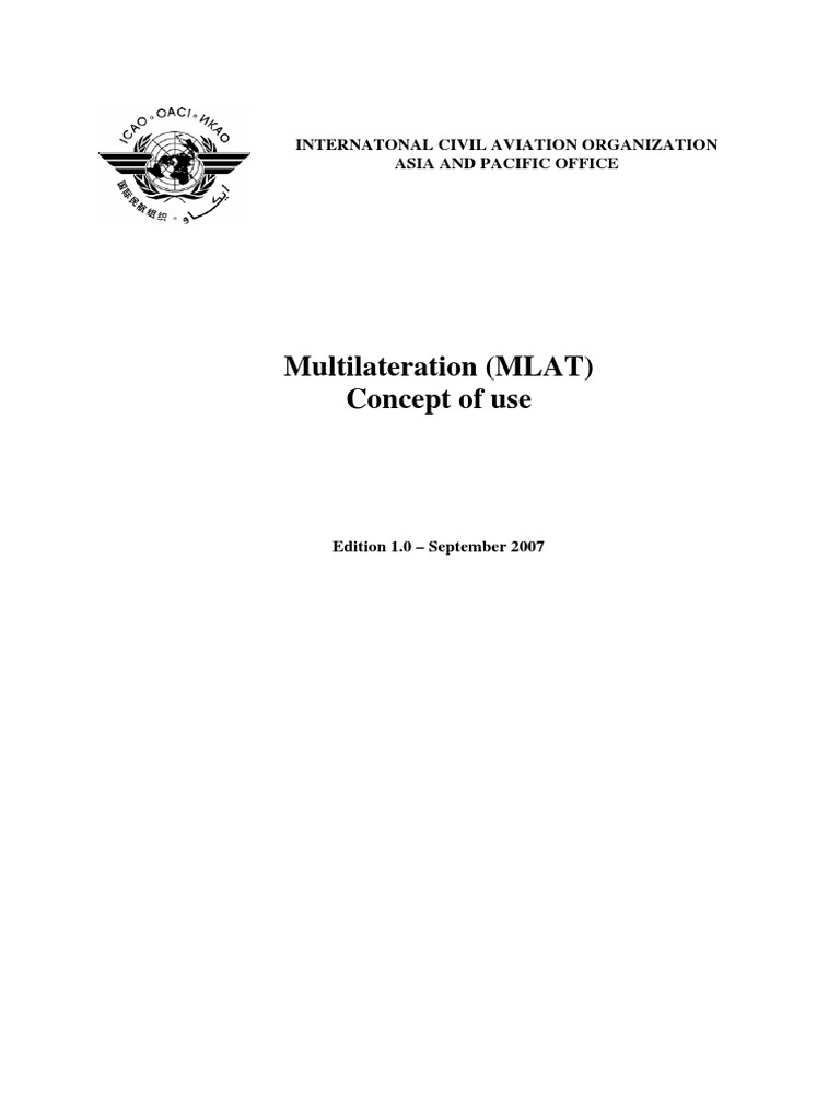 Mlat Concept PDF | PDF | Air Traffic Control | Instrument Flight Rules