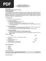 ESP Course Design Syllabus PDF | PDF | Curriculum | Educational Assessment