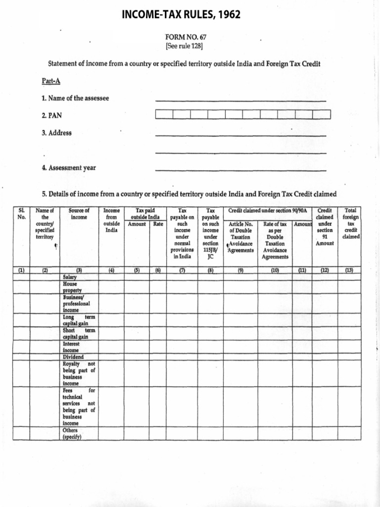 Income-Tax Rules, 1962 | PDF
