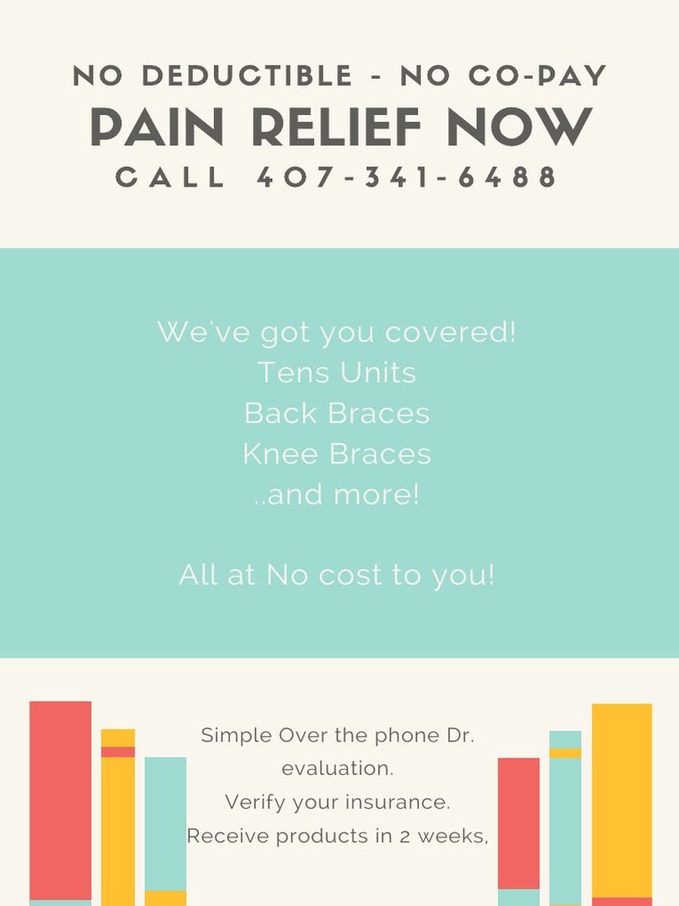 Pain Relief Now: We've Got You Covered! Tens Units Back Braces Knee ...