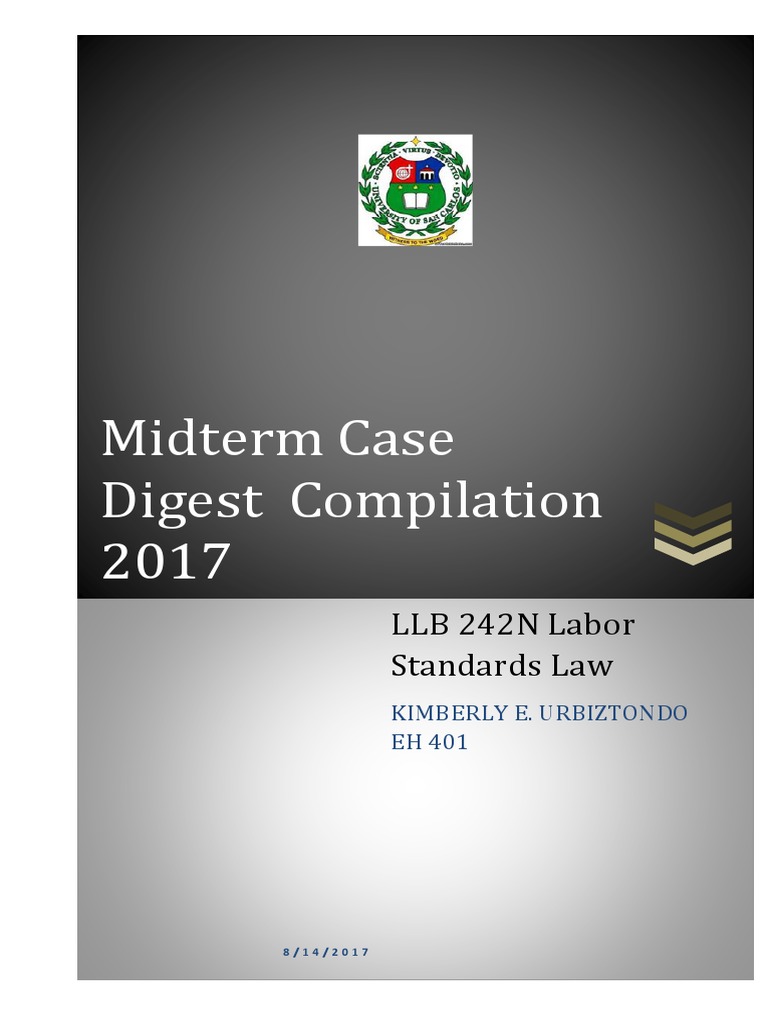Labor Case Digests | PDF | Independent Contractor | Employment