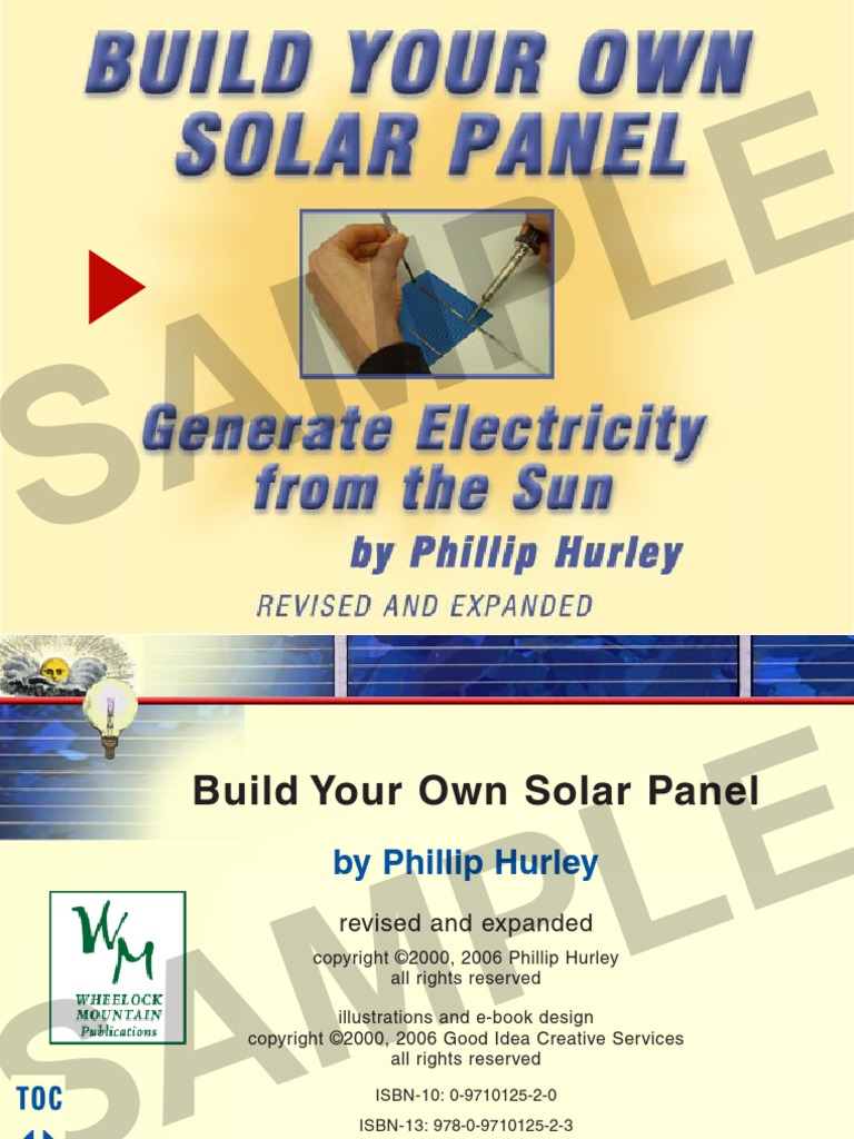 Build Solar Panel Sample PDF | PDF | Solar Cell | Battery (Electricity)