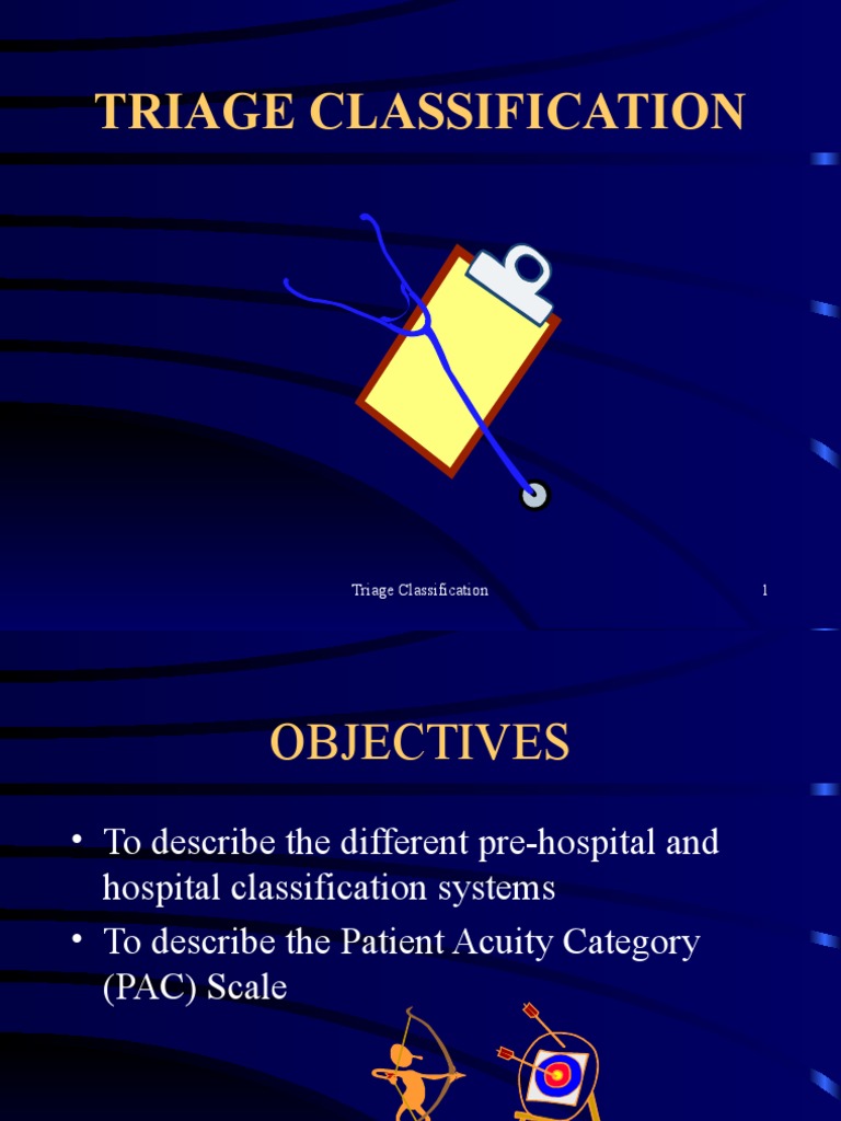 01. Triage Classification | Emergency Department | Medicine