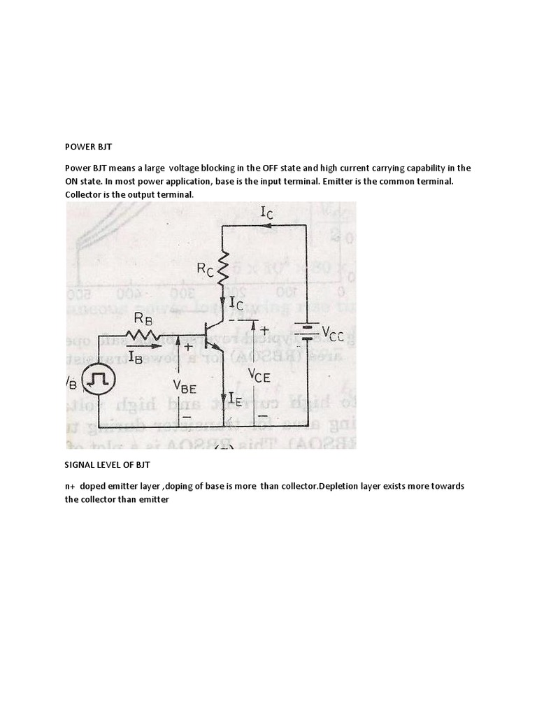 Power BJT and IGBT Characteristics | PDF | Bipolar Junction Transistor ...