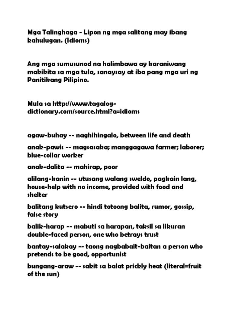 Mga Talinghaga | PDF