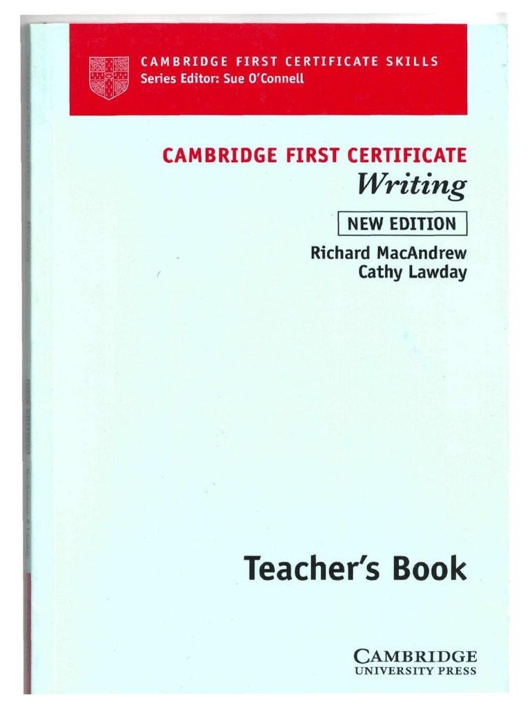 FCE Cambridge Writing Teachers Book | PDF
