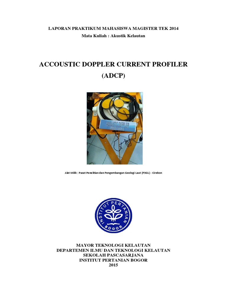 ACCOUSTIC DOPPLER CURRENT PROFILER (ADCP) AWAC (Nortek) | PDF