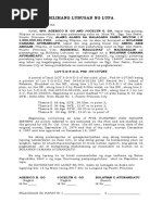 Sample Format of Affidavit (Tagalog) | PDF