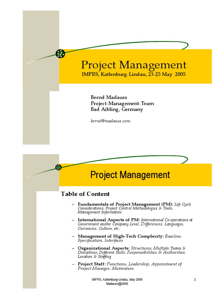 Projectmanagement 2 PDF | PDF