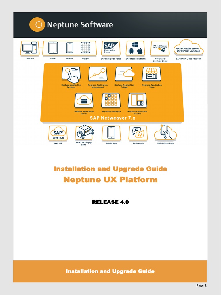 Neptune UX Platform - Installation and Upgrade Guide 4.0 | PDF | Proxy ...