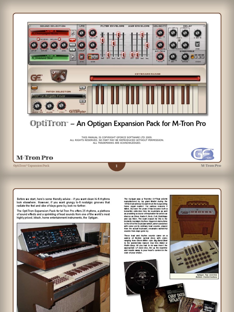 Optitron Manual | PDF | Drum Kit | Gramophone Record