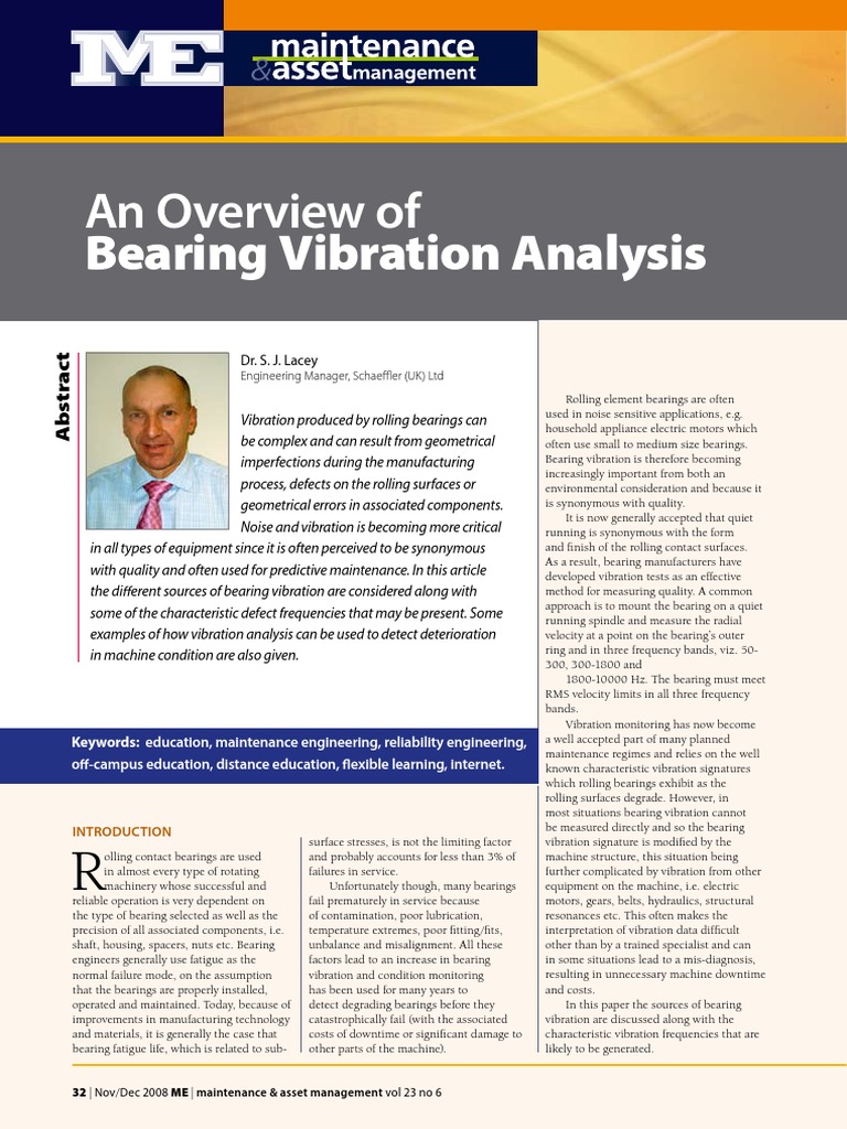 Bearing Vibration Analysis in Labview PDF | PDF