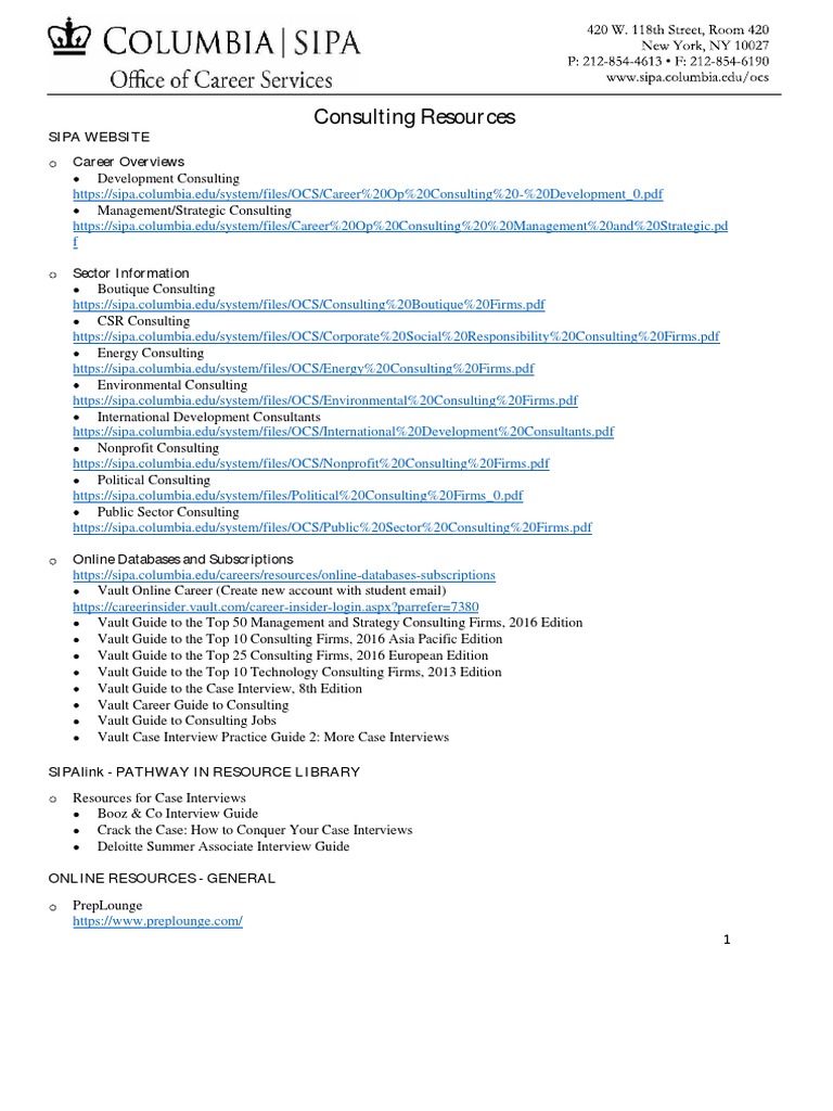 Consulting Resources PDF | PDF | Business