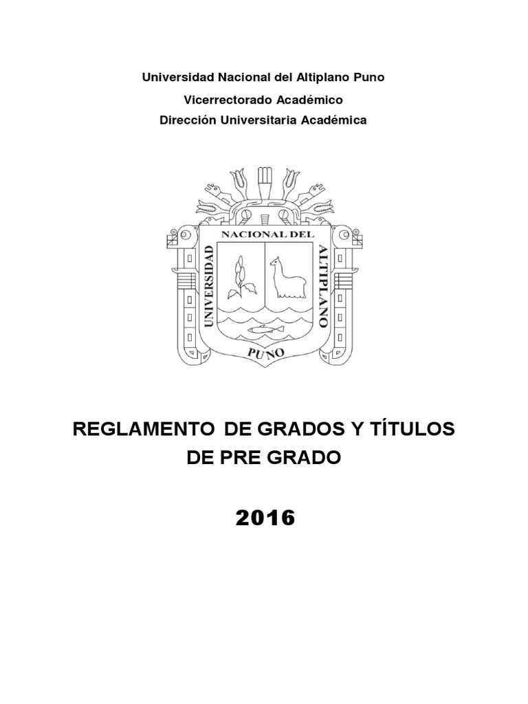 Reglamento Grados y Títulos | PDF | Titulo academico | Universidad