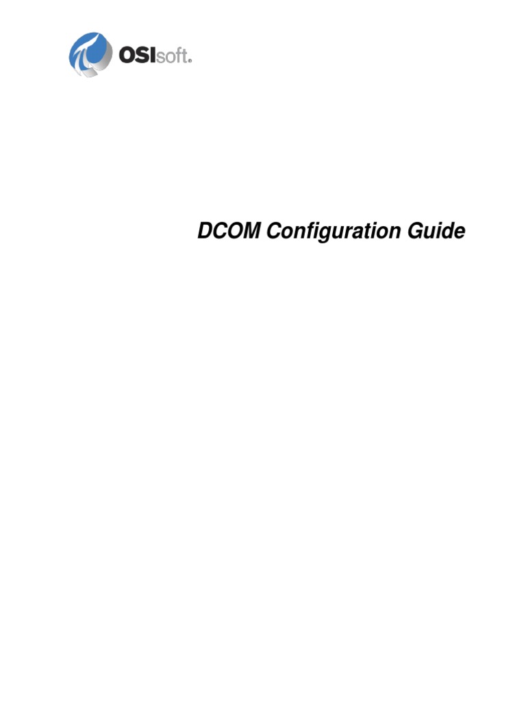 Dcom Configuration Guide Pdf